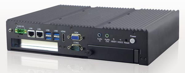 Wall-mountable Industrial Box PC with Core-i CPU of the 7th generation