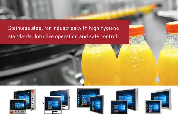 Which panel PC is suitable for the hygiene-intensive food industry?